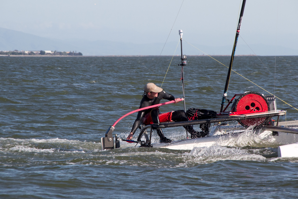 Kitefoiler kite test – Mar 28 | Kiteboat Project