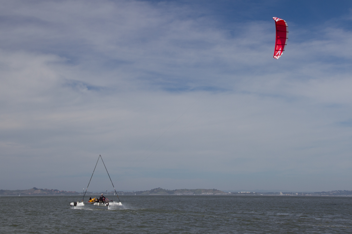 Kitefoiler Tow and Kite Test – Apr 1 | Kiteboat Project