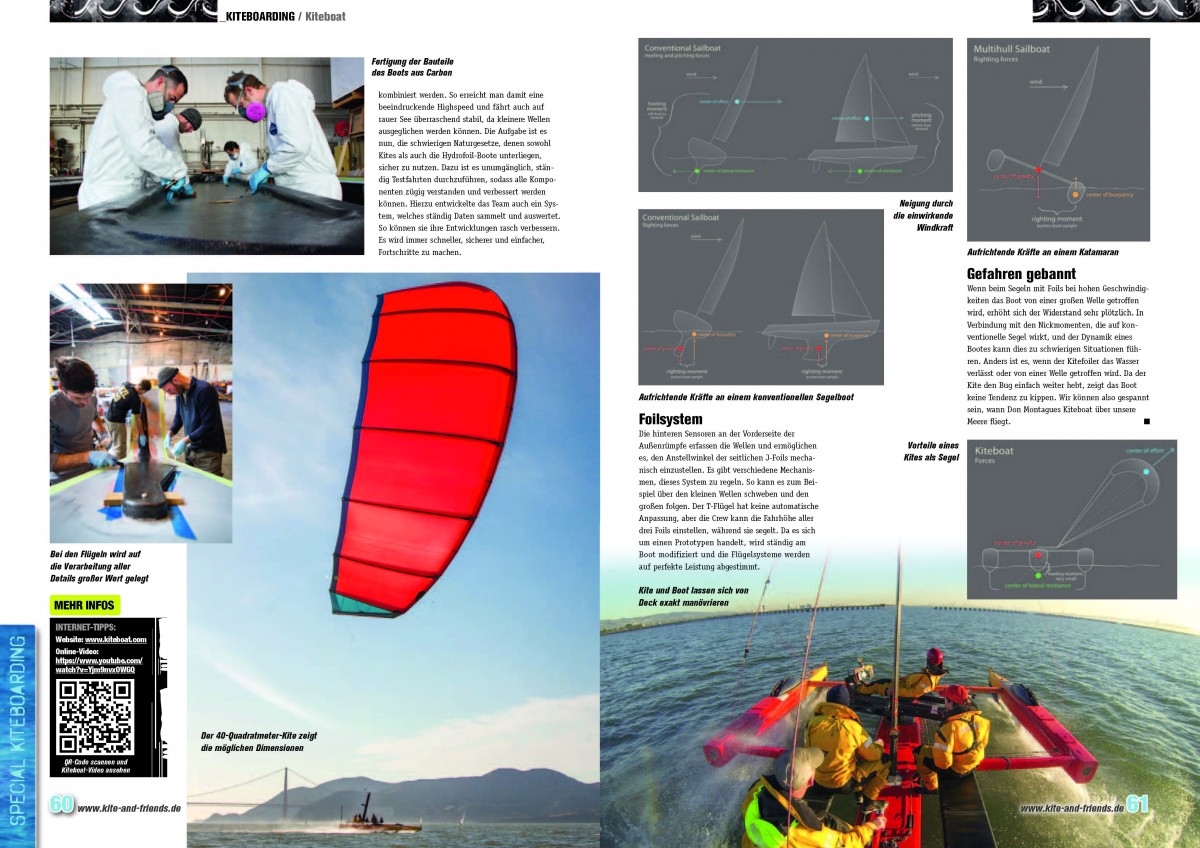 Don and Kiteboat Project in Kite & Friends Magazine | Kiteboat Project